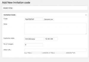 Invitation Code Content Access Plugin for WordPress - CreativeMinds