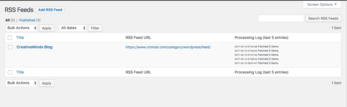 RSS Post Importer Plugins for WordPress by CreativeMinds